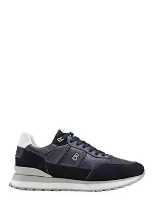 Bogner Logo Plaque Panelled Sneakers - Blue