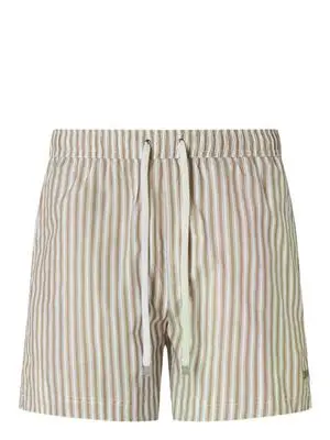 Zegna Striped Swim Shorts - Neutrals