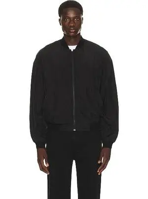 THE ROW Orianel Zip-up Bomber Jacket - Black