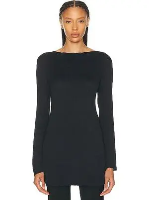 THE ROW Ozma Top In Adapana Silk - Black