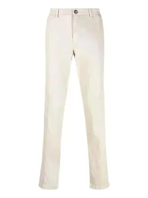 Boggi Milano Straight-leg Stretch-cotton Chino Trousers - Neutrals