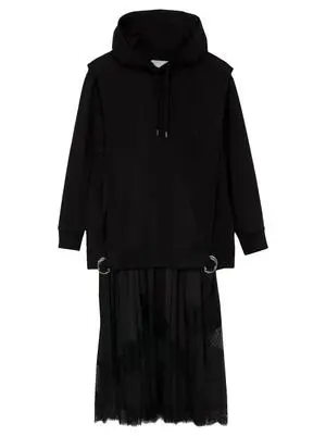 3.1 Phillip Lim Layered Lace-detail Cotton Dress - Black