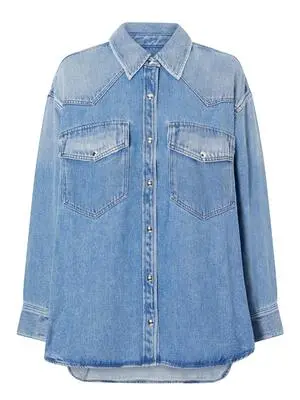 AGOLDE Lotta Denim Shirt - Blue