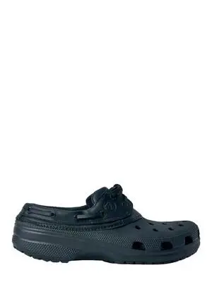 CROCS Classic Islander Perforated Lace-up Loafers - Black