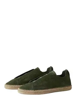 Zegna Suede Espadrilles - Green