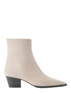 Manolo Blahnik Aliera 50 Nubuck Ankle Boots - Gray