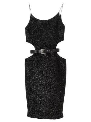 VESTIAIRE D'UN OISEAU LIBRE Starlight Cut-out Midi Dress - Black