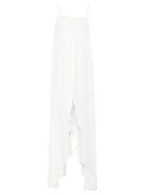 VESTIAIRE D'UN OISEAU LIBRE Open Back Draped Maxi Dress - White