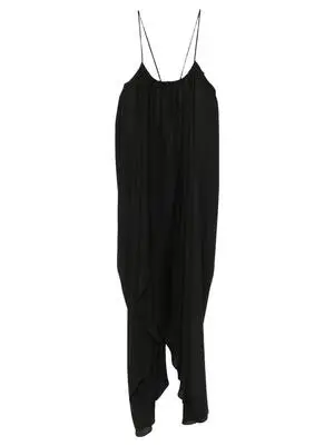 VESTIAIRE D'UN OISEAU LIBRE Open-back Draped Dress - Black