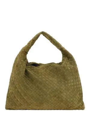 Bottega Veneta Large Hop Intreccio 15 Venetian Calf - Green