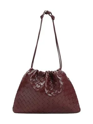 Bottega Veneta Bottega Veneta Barolo Calf Leather Pouch Red