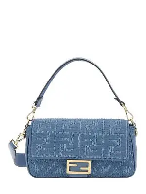 Fendi FENDI Baguette Denim Bag Multicolor