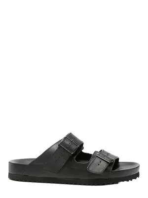 SERGIO MORETTI FIRENZE Buckle-fastening Leather Sandals - Black