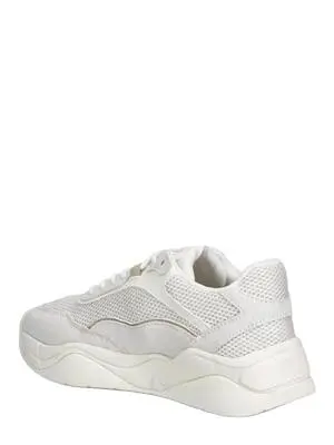 Armani Exchange Panelled Mesh Sneakers - Neutrals