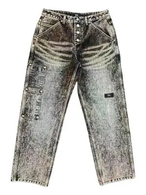 THUG CLUB Iron Faded Jeans - Grey