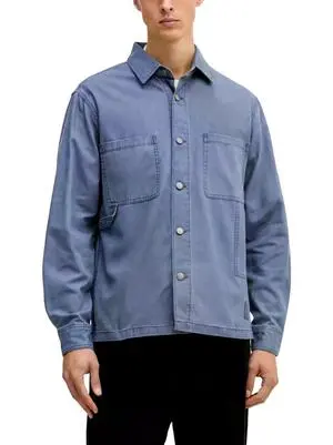 BENETTON Patch-pocket Shirt - Blue