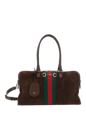 Gucci GUCCI Suede Shoulder Bag With Horsebit Detail Multicolor