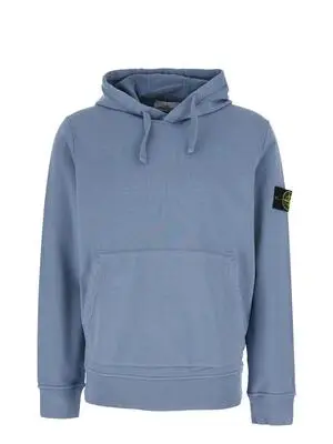 Stone Island Crewneck Sweatshirt With Patch Detail - Blue