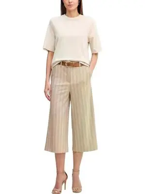 Sisley Striped Trousers - Neutrals