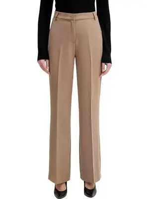 Sisley Straight Leg Trousers - Brown