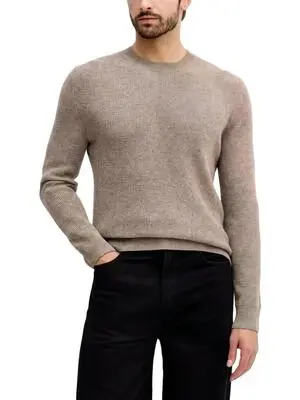 Sisley Ribbed-knit Crew-neck Sweater - Neutrals