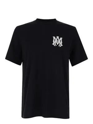 Amiri T-shirt With Contrasting Monogram In Cotton - Black