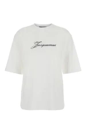 Jacquemus Cotton T-shirt With Logo - Multicolor