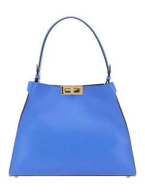 Fendi Leather Handbag With Turn Lock And Removable Handle - Multicolor