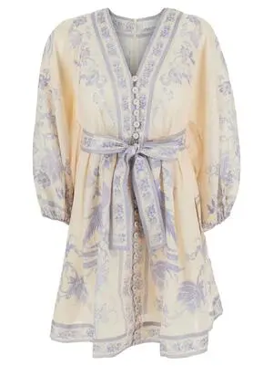 Zimmermann Indra Linen Dress - Multicolor