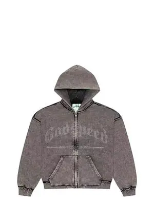 GODSPEED Og Logo Zip-up Hoodie - Grey
