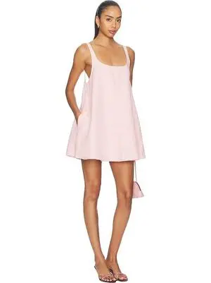 LOVERS AND FRIENDS Sandra Linen Mini Dress - Pink