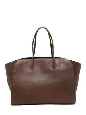 THE ROW Marlo Leather Tote Bag - Brown