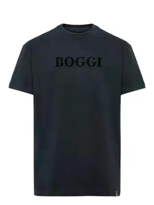 Boggi Milano Logo-print Cotton T-shirt - Blue