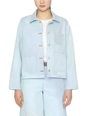 Naked & Famous Denim Gracie Patch-pocket Denim Jacket - Blue