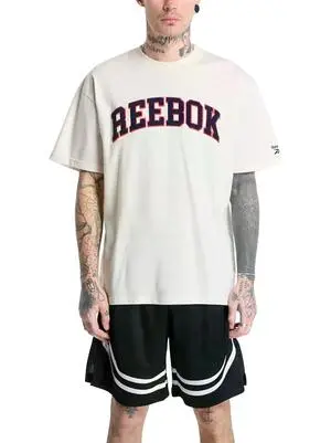 REEBOK Freshman Logo-patch T-shirt - Neutrals
