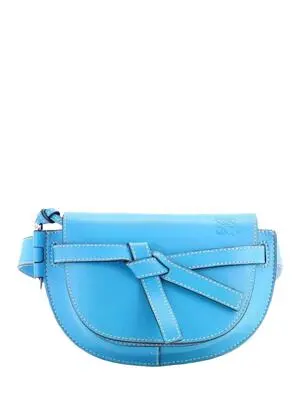 Loewe Gate Leather Mini Belt Bag - Blue