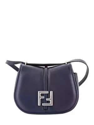 Fendi C'mon Leather Shoulder Bag - Blue
