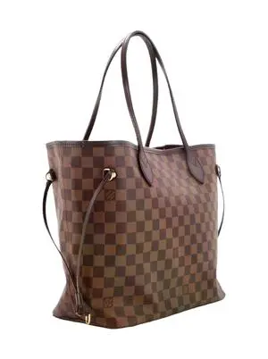 LOUIS VUITTON Damier Neverfull Mm Tote Bag - Brown