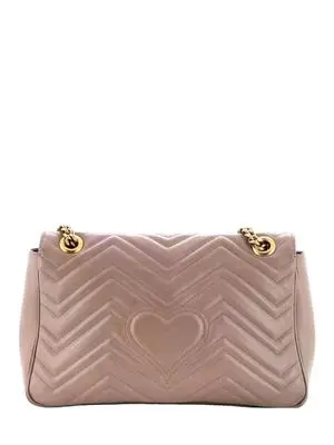 Gucci Gg Marmont Matelassé Leather Medium Shoulder Bag - Neutrals