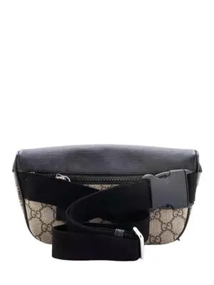 Gucci Gg Coated Canvas Medium Belt Bag - Black