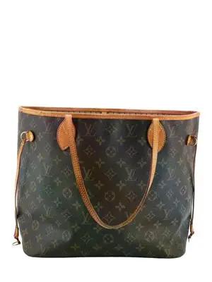LOUIS VUITTON Monogram Canvas Mm Tote Bag - Brown
