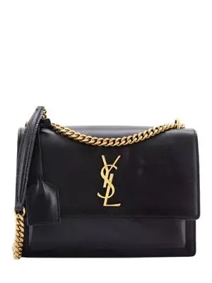 Saint Laurent Medium Sunset Bag - Black
