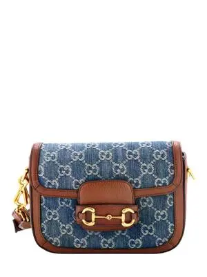 Gucci Horsebit 1955 Mini Shoulder Bag - Blue