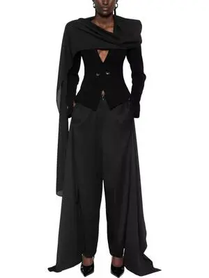 VESTIAIRE D'UN OISEAU LIBRE Palazzo Pants - Black