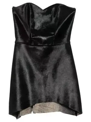 VESTIAIRE D'UN OISEAU LIBRE Strapless Mini Dress - Black