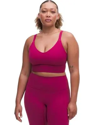 Lululemon Focuser Scoop-neck Bra - Raspberry Rave