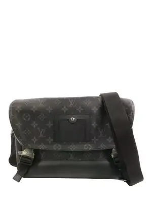 LOUIS VUITTON Monogram Eclipse Voyager Messenger Bag - Black