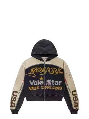 VALE FOREVER Zip-up Hoodie - Black