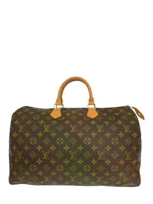 LOUIS VUITTON 40 Speedy Monogram Tote Bag - Brown