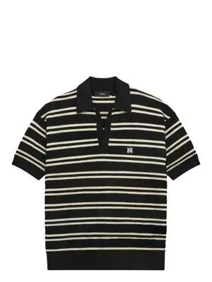 Amiri Ma Striped Knit T-shirt - Black